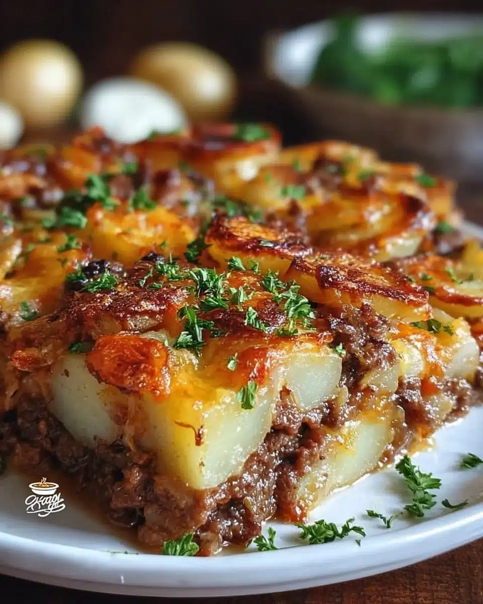 Loaded Beef & Potato Bake